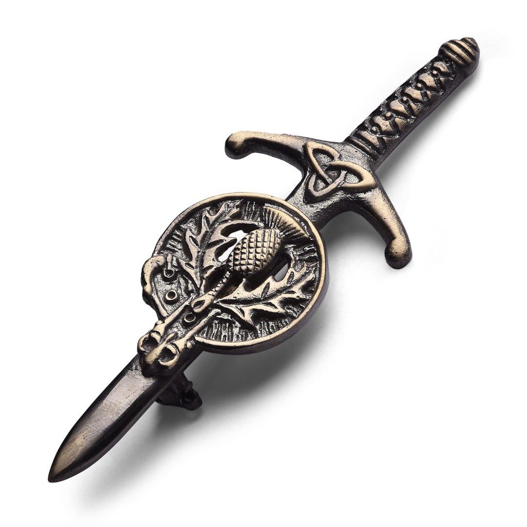 Scottish Thistle Kilt Pin - 4 Inch Rust-free Brass - Etsy