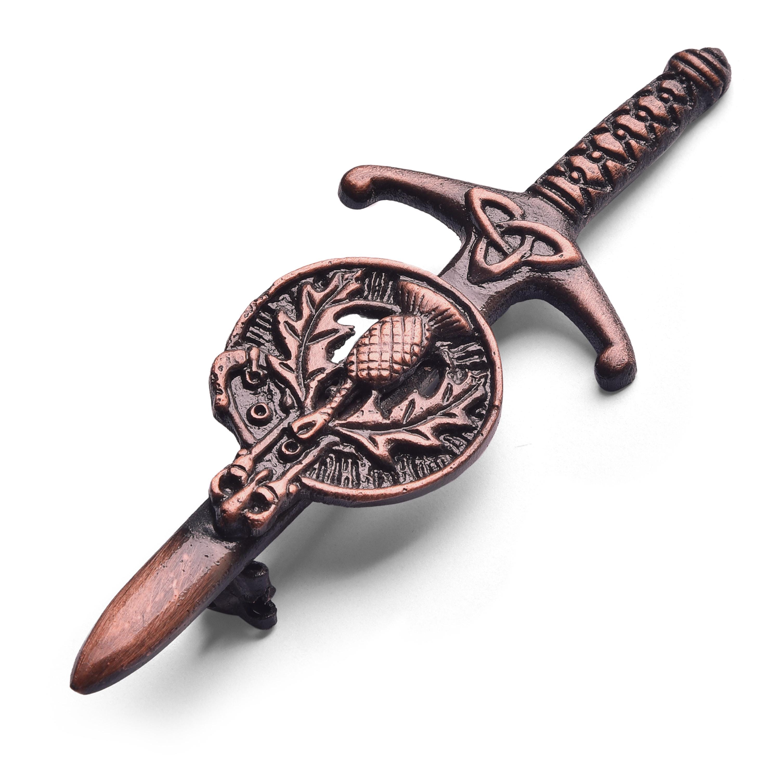 Scottish Thistle Kilt Pin - 4 Inch Rust-free Brass - Etsy