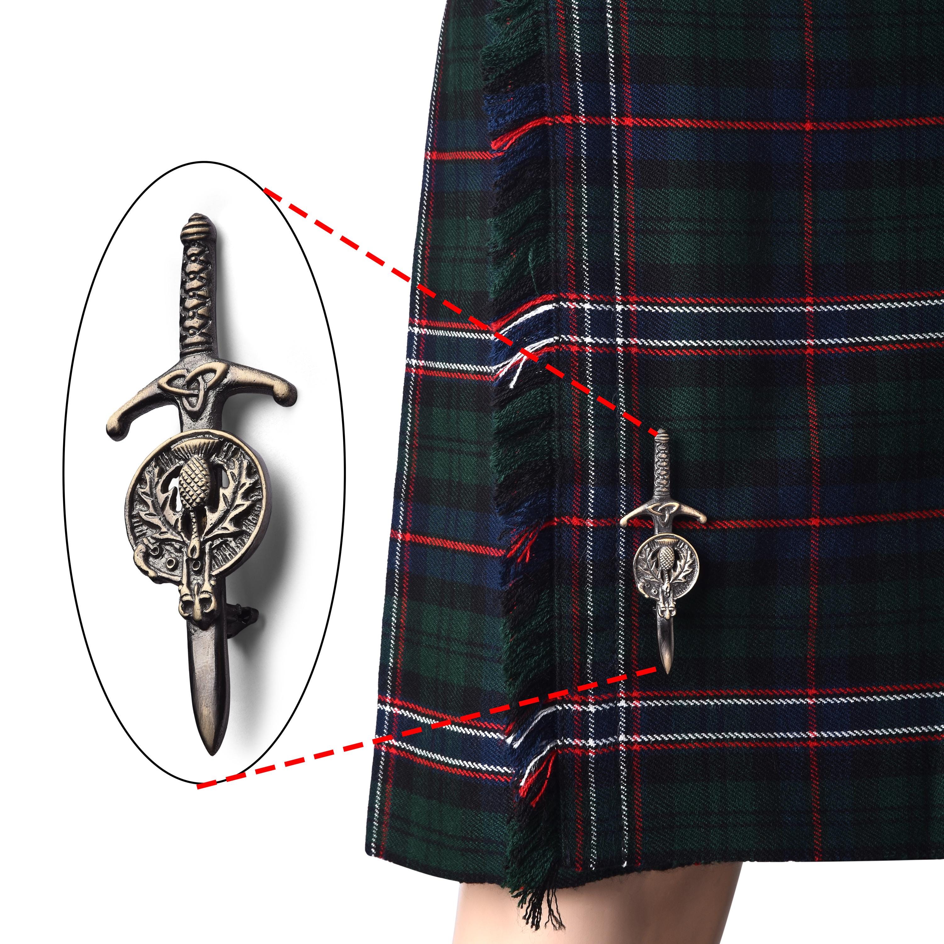 Scottish Thistle Kilt Pin - 4 Inch Rust-free Brass - Etsy