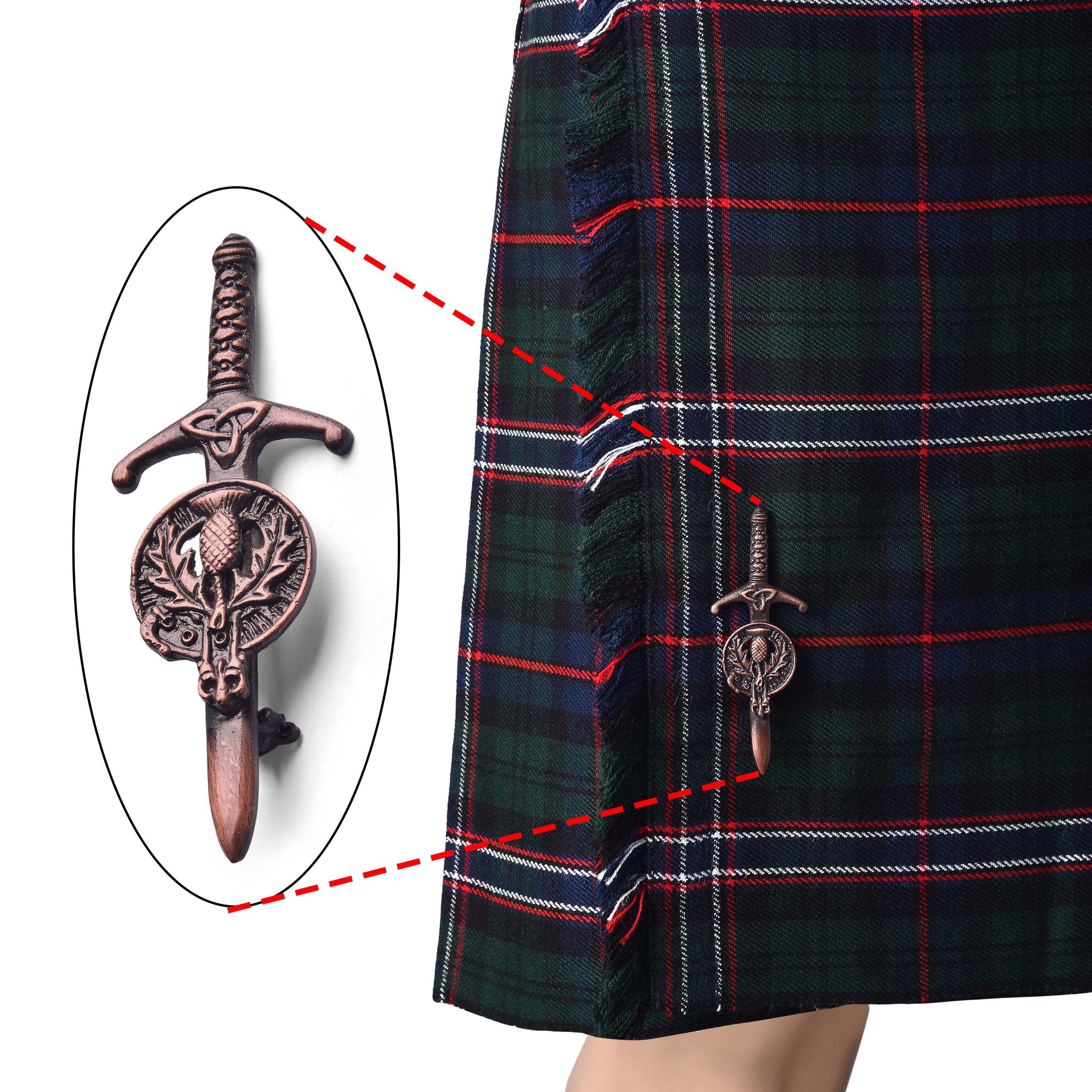 Scottish Thistle Kilt Pin - 4 Inch Rust-free Brass - Etsy