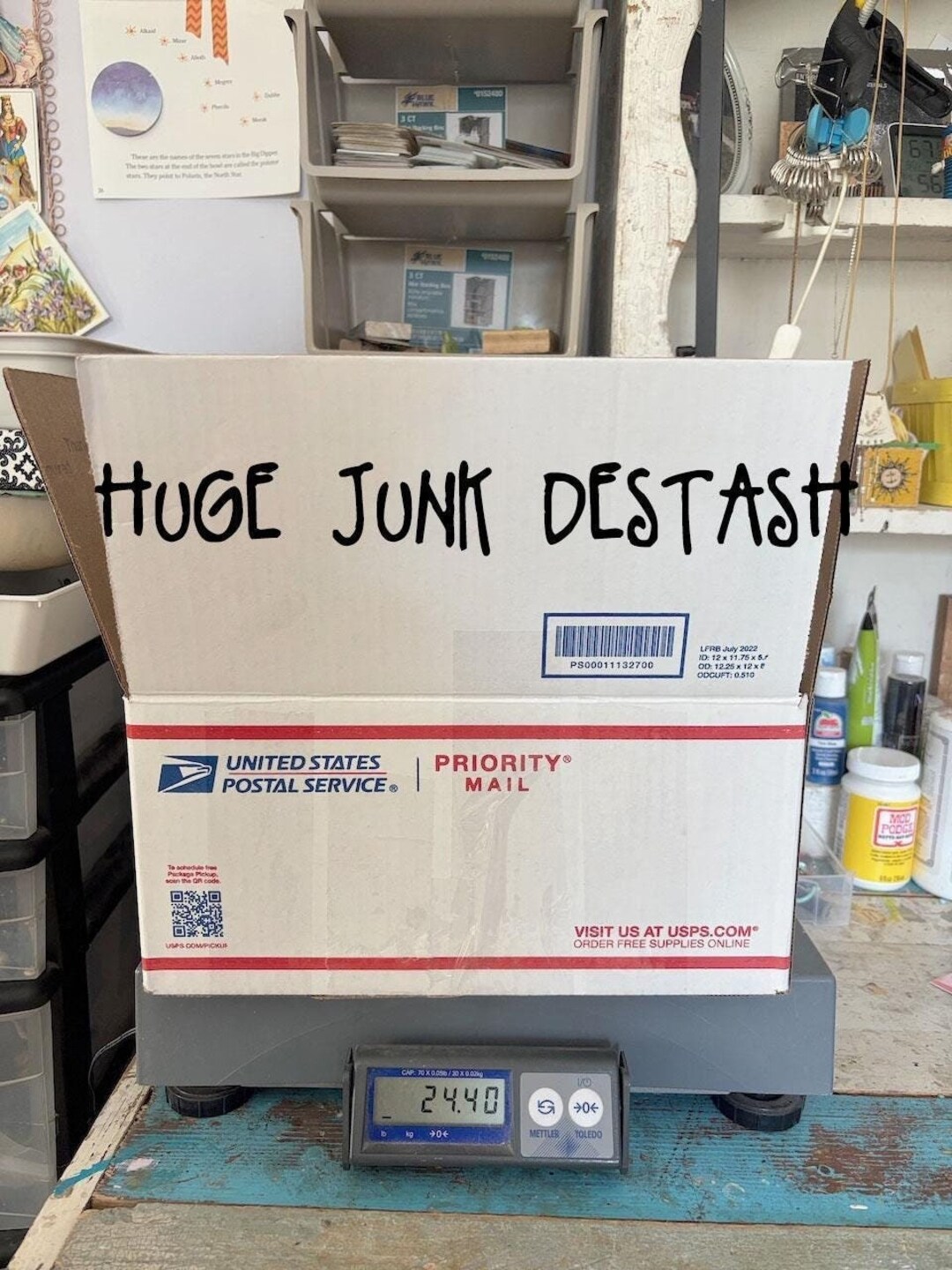 24lbs HUGE Junk Jewelry Supply Mix Destash Harvest Massive Mixed Beads ...