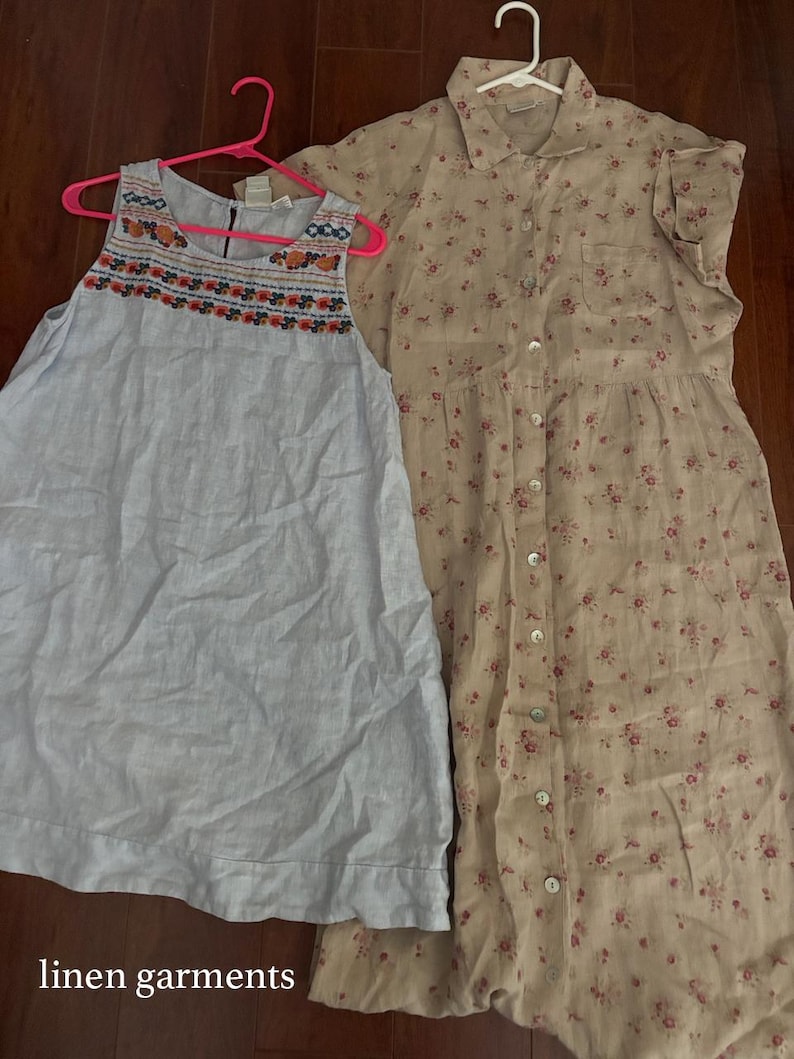 Huge Vintage Clothing Mystery Lot Destash Clothing Cotton Silk Linen ...