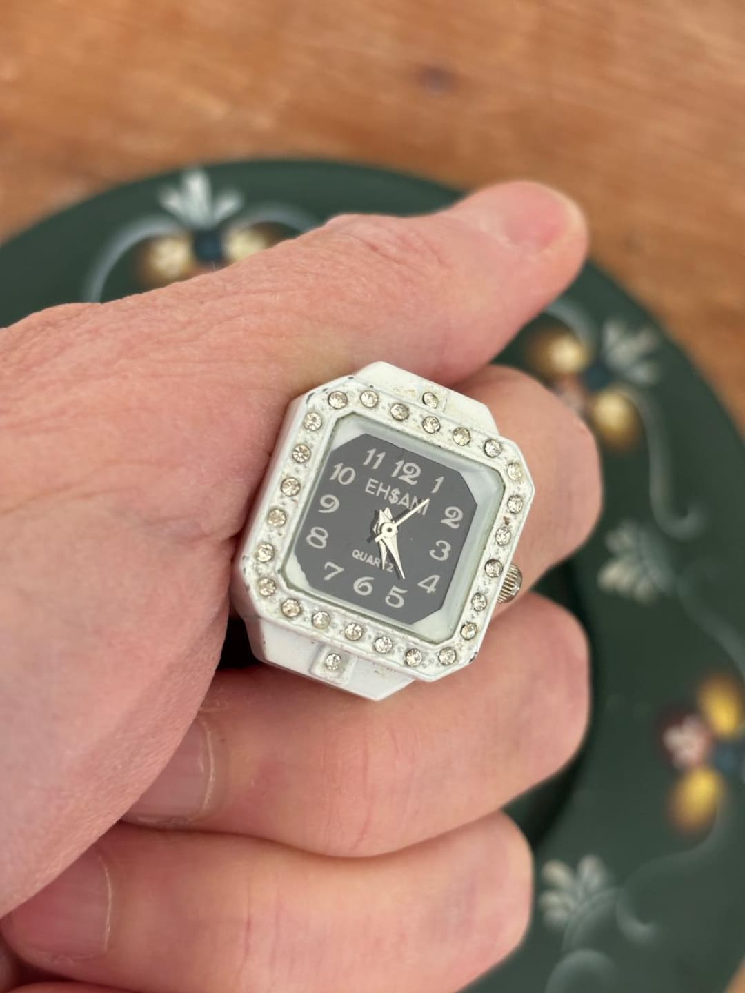 Vintage Ring Watch EHSANI Brand Quartz Circa Mid 2000s Est Glued Stones ...