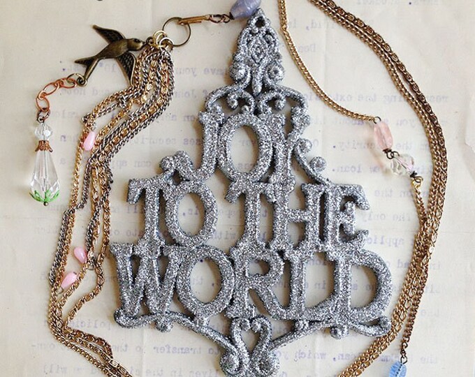 Sale..sale...joy to the Birds...upcycled Chains Bird Charm - Etsy