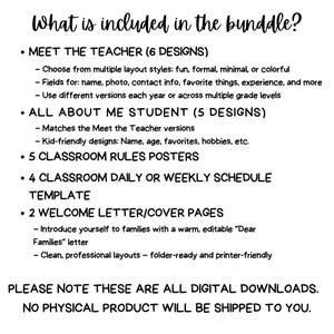 Editable Teacher Welcome Packet, Back to School Meet the Teacher ...