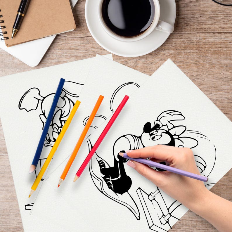 Minnie Mouse and Daisy Duck Rhythmic Gymnastics Coloring Pages, Gymnast ...