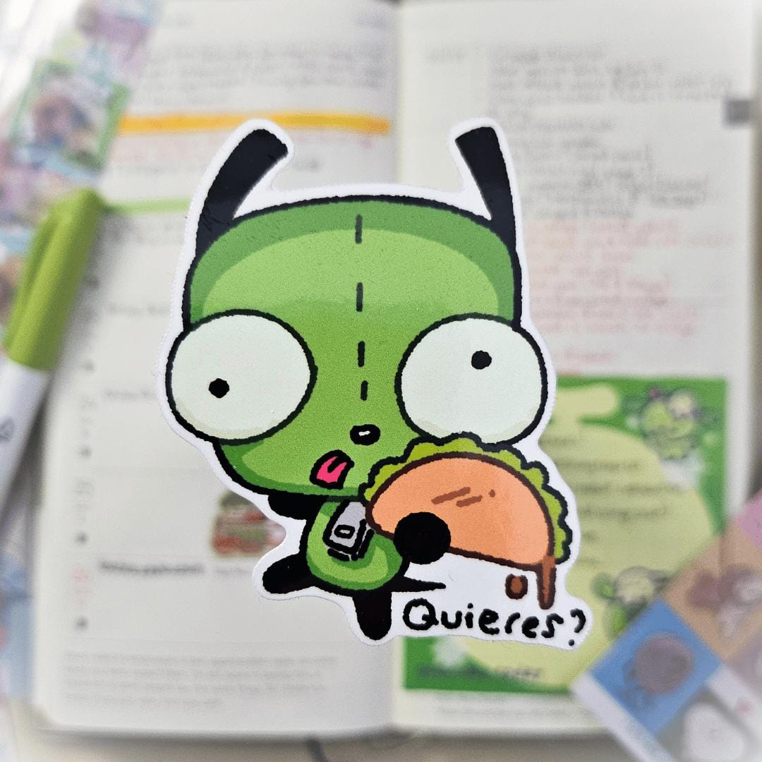 Invader Zim Gir Sticker - Etsy