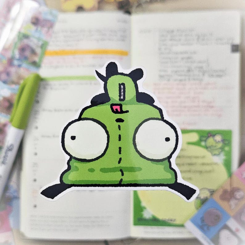 Invader Zim Gir Sticker - Etsy