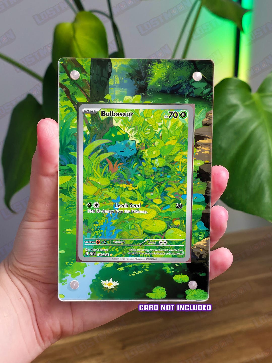 Bulbasaur Pokemon 151 Display Case | Custom Pokemon Raw Card Case ...