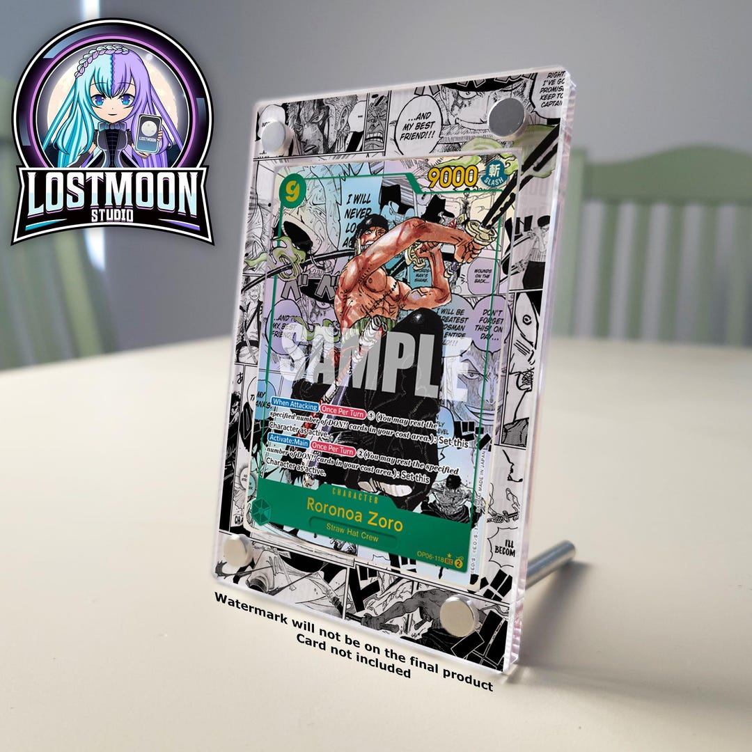 OP06-118 Roronoa Zoro Manga Custom One Piece Acrylic Display - Etsy