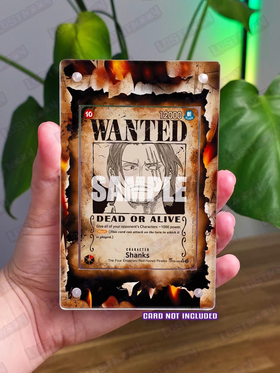 Shanks Wanted Custom One Piece Art Insert With Acrylic Display Frame - Etsy