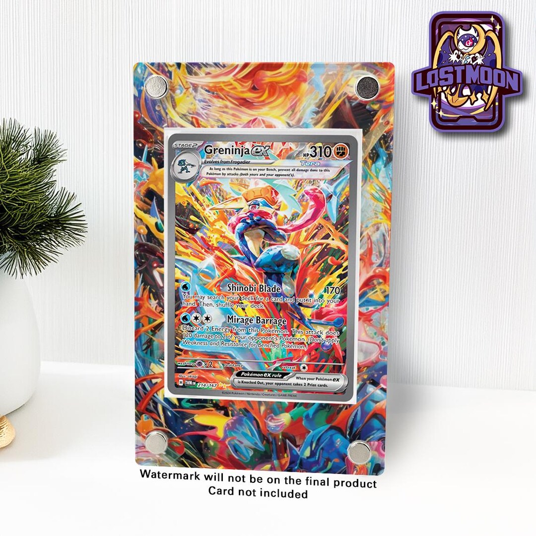 Greninja Ex SIR SAR Custom Pokemon Raw Display Case - Etsy