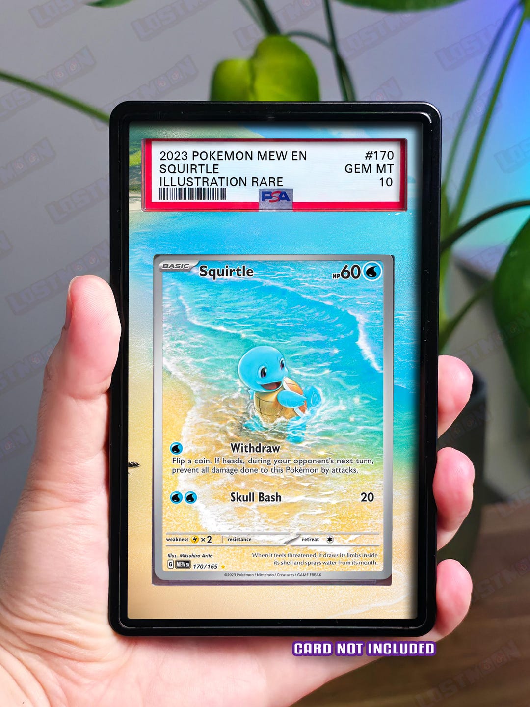 Squirtle Custom Pokémon Slab Display Art Insert - Etsy