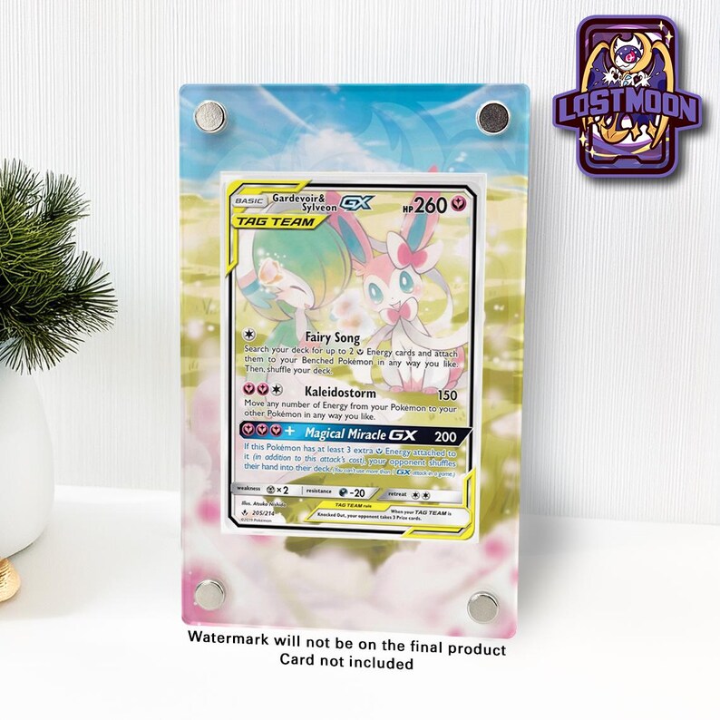 Gardevoir & Sylveon Custom Pokémon Art Insert With Acrylic Display ...