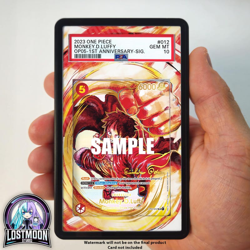 Oda Signed Luffy Card - Etsy