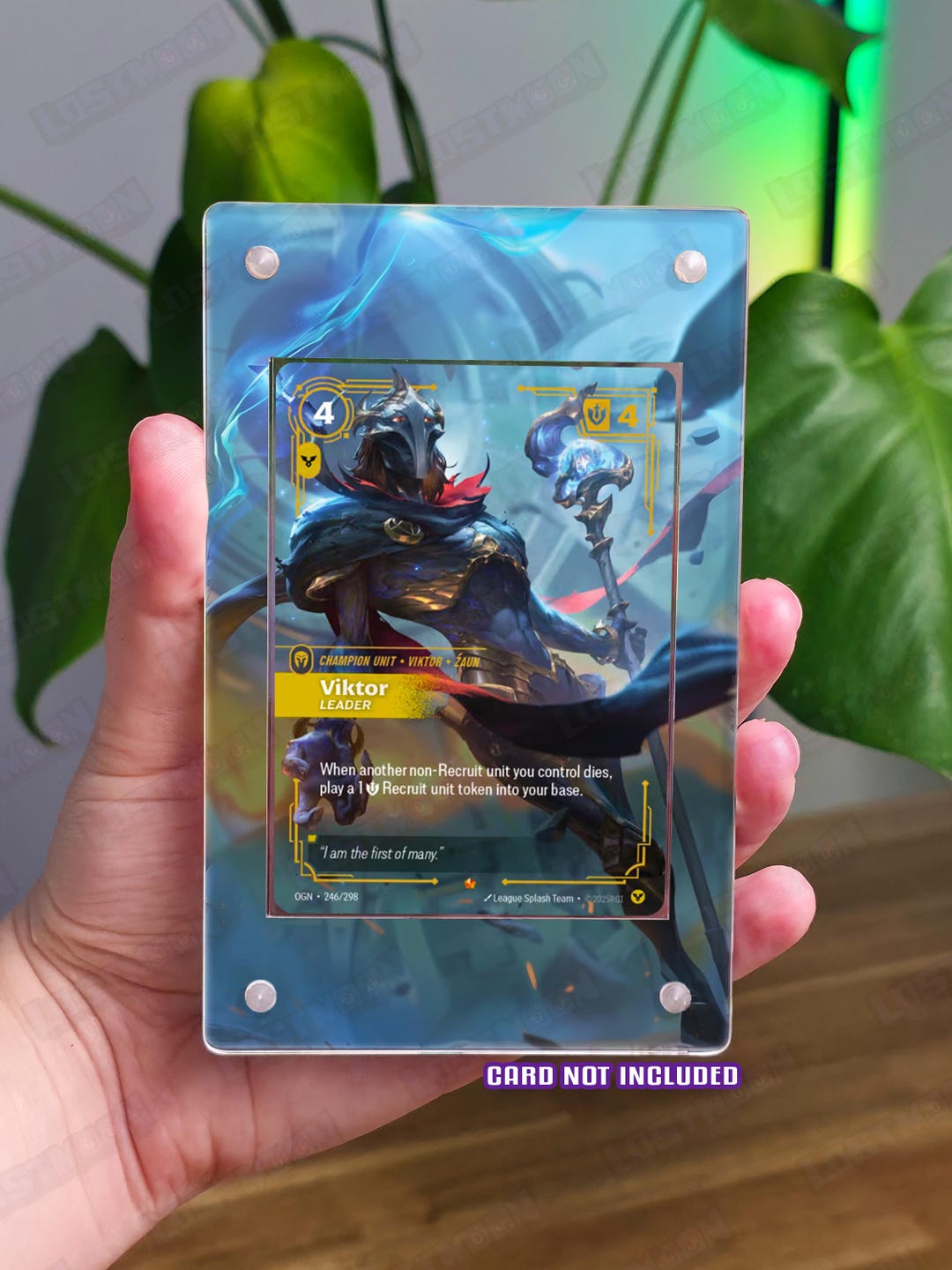 Viktor Leader Custom Riftbound Art Insert With Acrylic Display Frame - Etsy