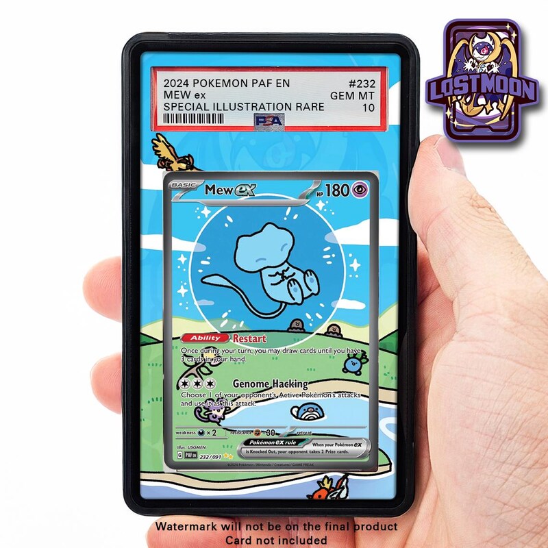 Bubble Mew Custom Card - Etsy