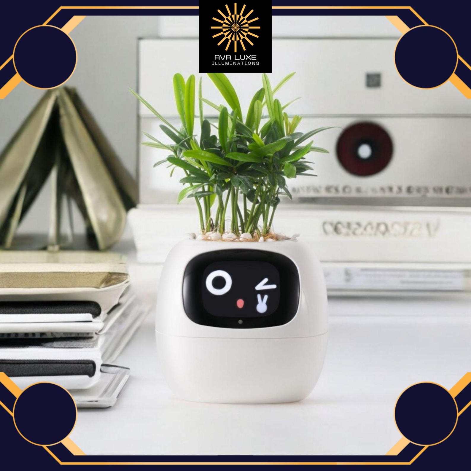 Ivy AI Smart Planter Interactive Electronic Flowerpot Dual Mode Pet ...