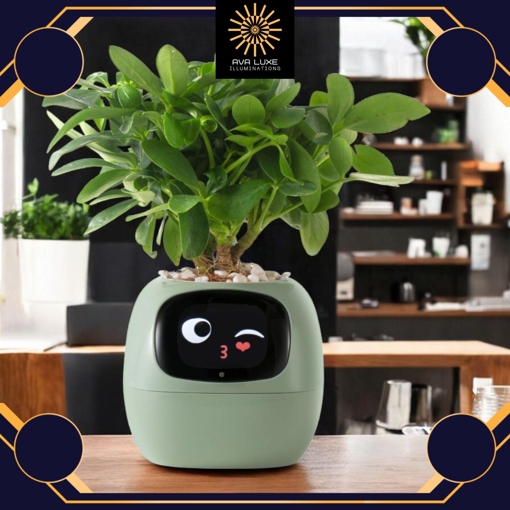 Ivy AI Smart Planter Interactive Electronic Flowerpot Dual Mode Pet Switch Desktop Garden Tech ...