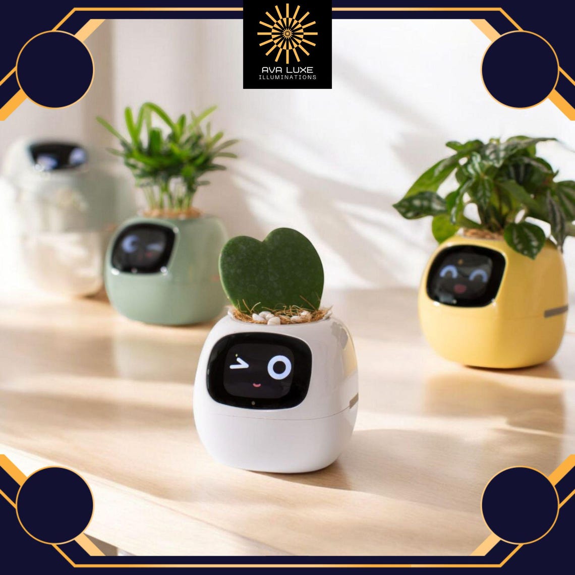 Ivy AI Smart Planter Interactive Electronic Flowerpot Dual Mode Pet Switch Desktop Garden Tech ...
