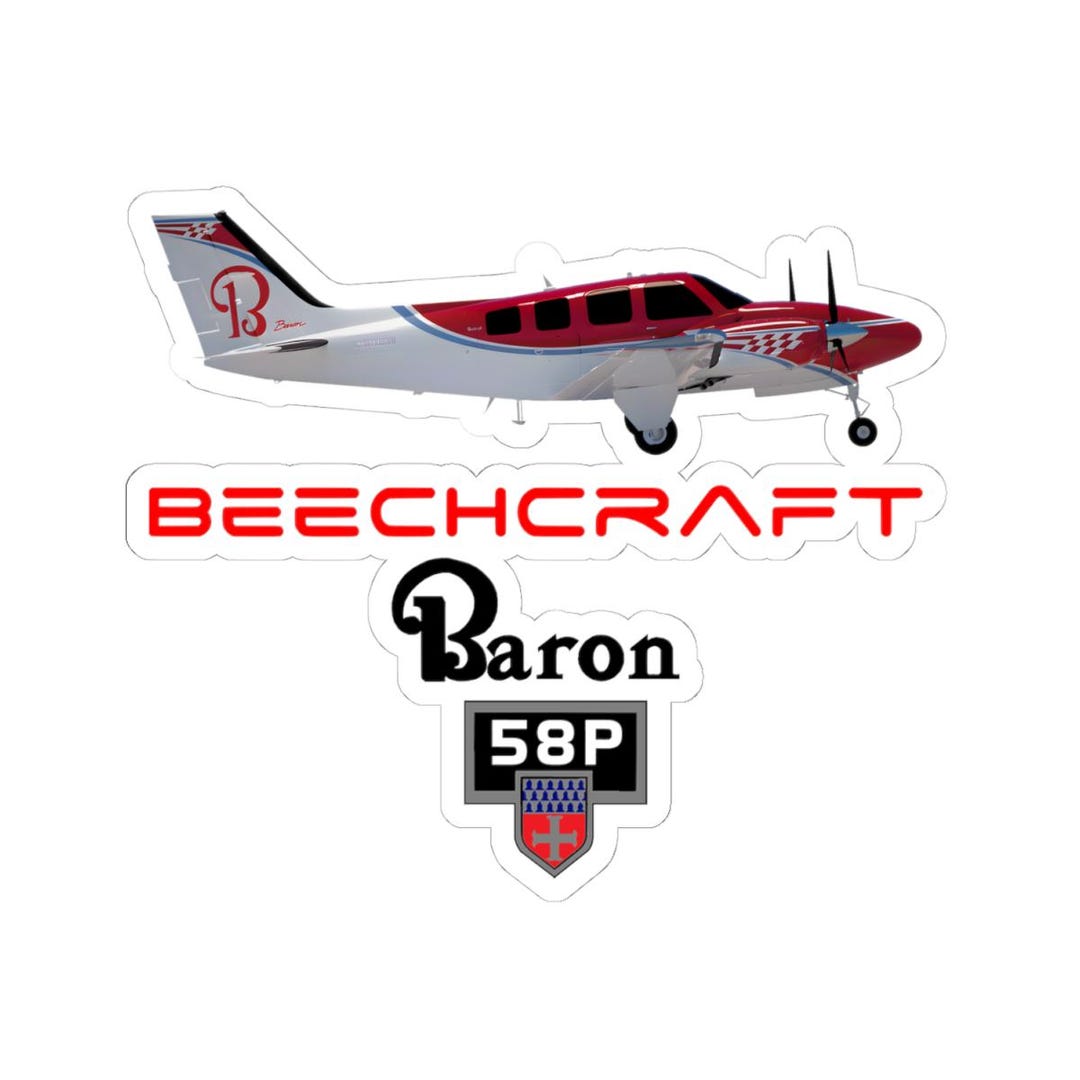 Beechcraft Baron 58 Sticker | Aviation Pilot Gift - Etsy