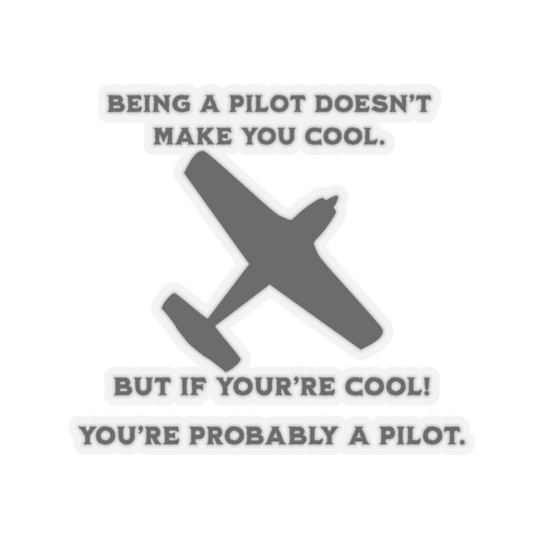 BEING A PILOT Sticker | High Quality Sticker | Airplane Sticker ...