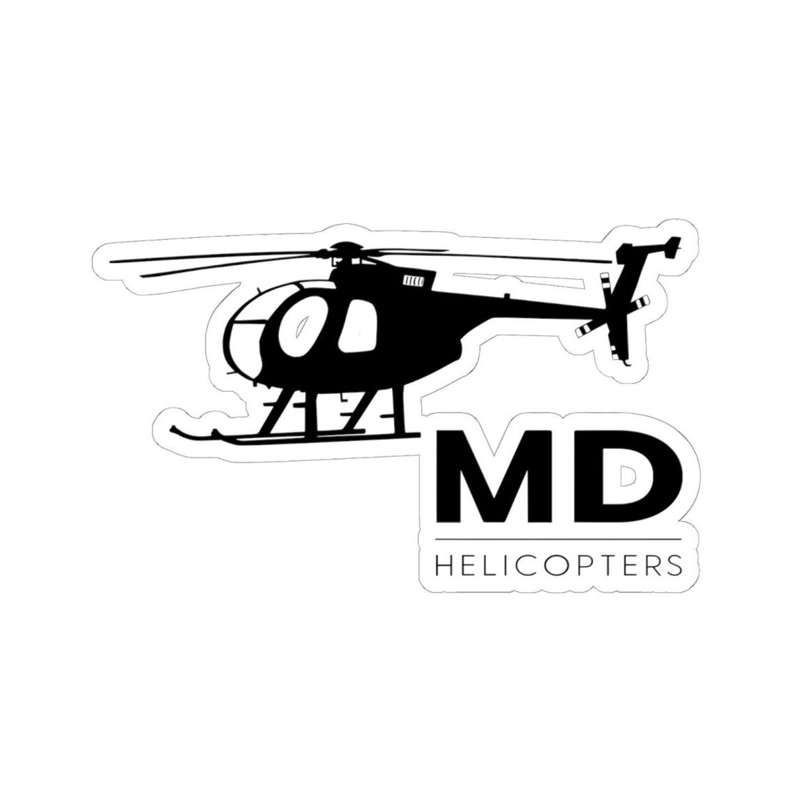Aviation Sticker Vinyl | MD Helicopters Sticker, Helicopters Sticker ...