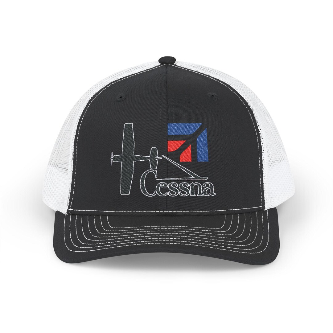 Cessna Trucker Hat Pilots Gift Aviation Stuff Custome Hat Aviator ...
