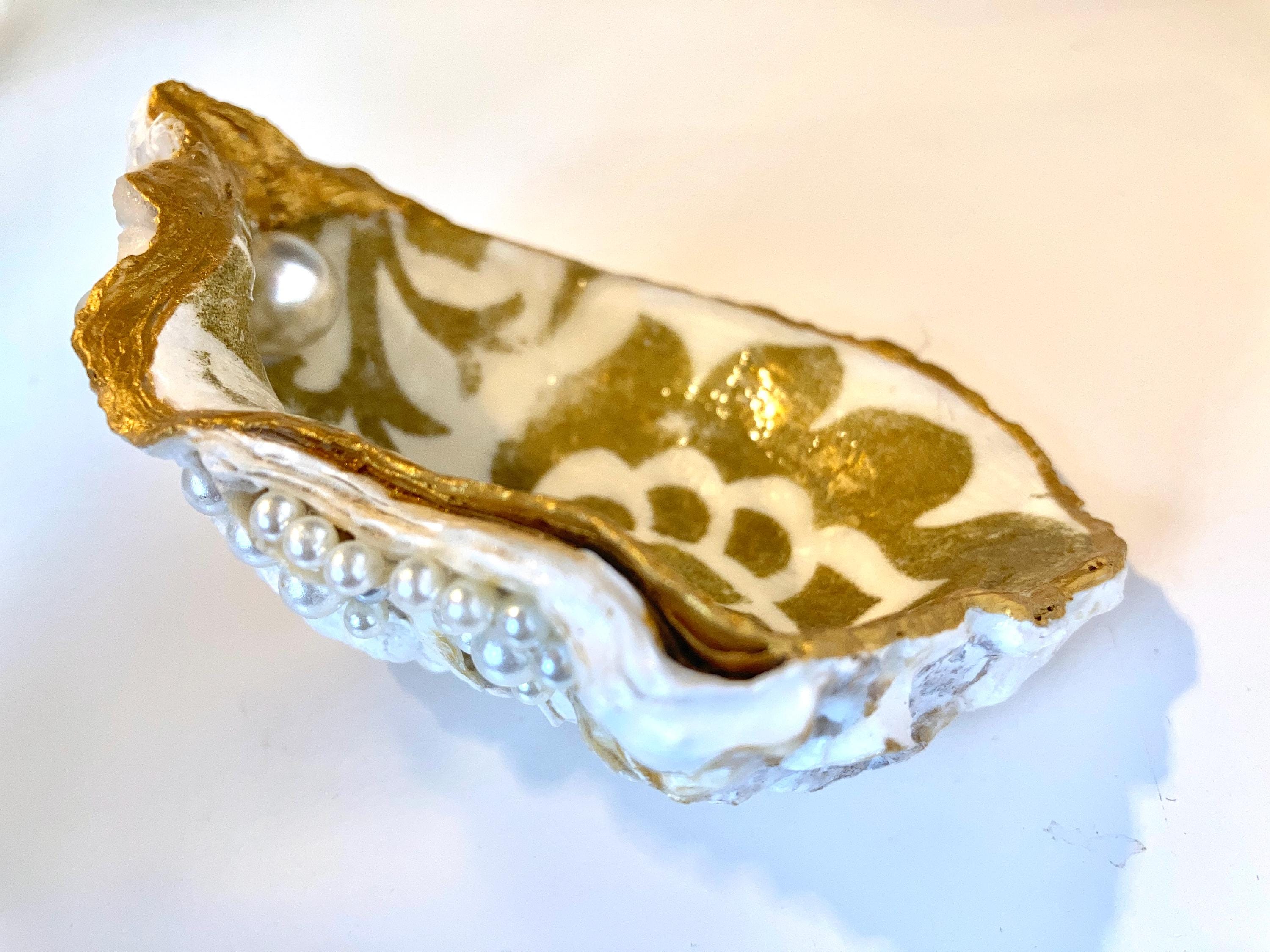 Gilded Muse No. 1 — Oyster Shell Jewelry Dish - Etsy