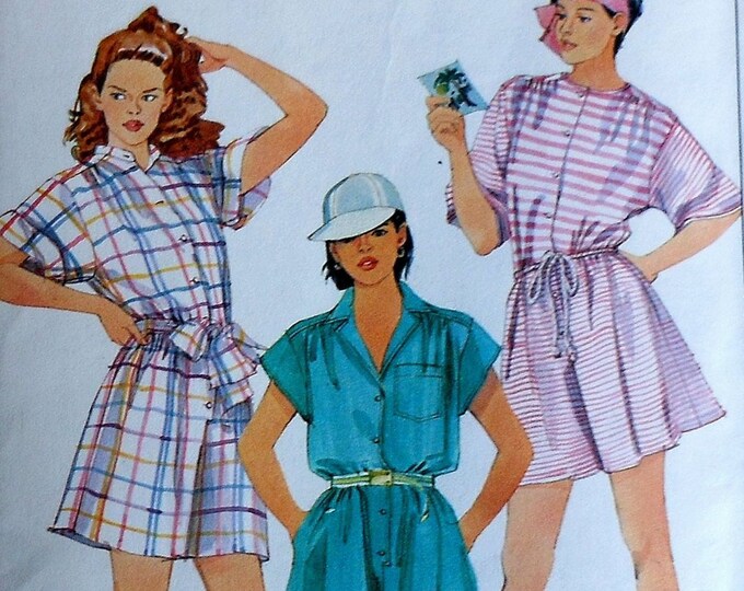Vintage Romper Sewing Pattern UNCUT Simplicity 6801 Sizes 10-14 - Etsy