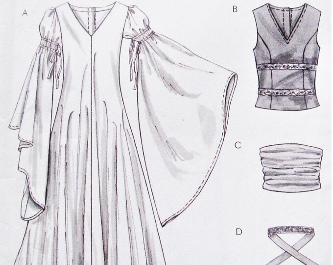 Renaissance Gown Costume Sewing Pattern UNCUT Mccalls M4492 - Etsy