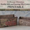 Dollhouse Miniature PRINTABLE Soap Crates Rustic Farmhouse Kitchen ...