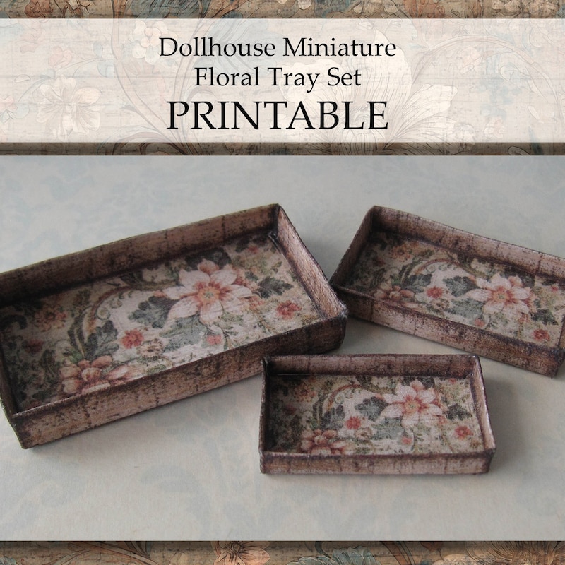 Miniature Tray 1 12 - Etsy