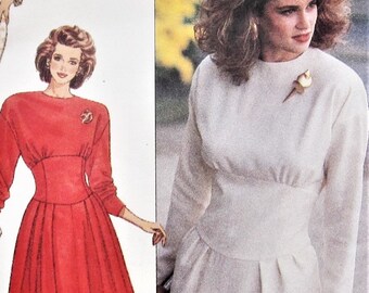 Vintage Dress Sewing Pattern UNCUT Butterick 5677 Size 12 | Etsy