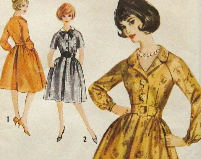 Vintage 60s Sewing Pattern UNCUT Simplicity 4692 Size 16 Dress - Etsy