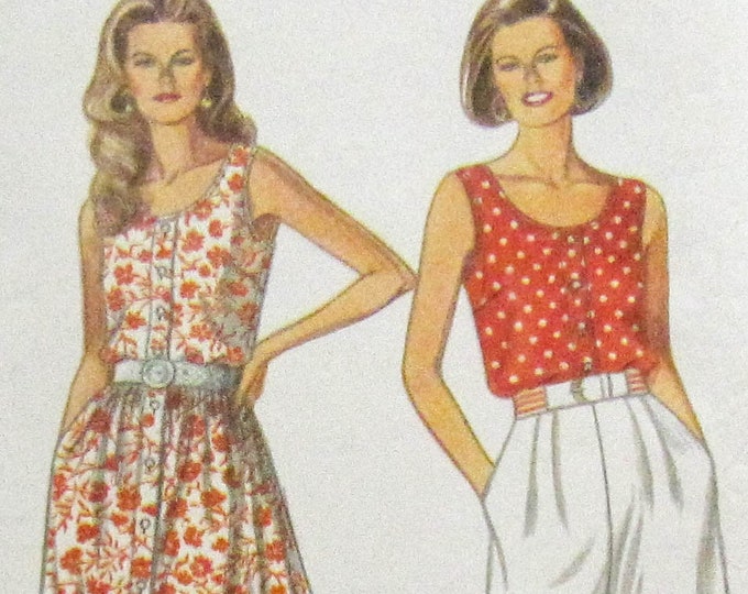 Simplicity Sewing Pattern UNCUT 8356 UNCUT Size 8-18 Top Skirt Shorts ...