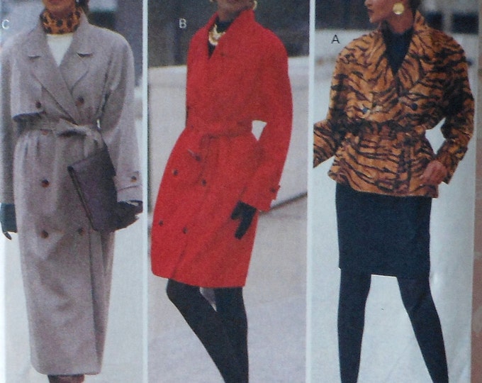 Coat Jacket and Skirt Sewing Pattern UNCUT Sizes 6-10 Butterick 6416 - Etsy