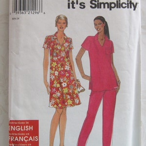 Dress Top Pants Sewing Pattern UNCUT Simplicity 8055 Sizes - Etsy