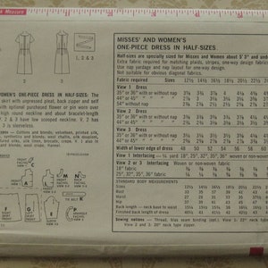 Vintage 60s Sewing Pattern UNCUT Simplicity 6848 Womens Size 20.5 Half ...