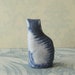 Miniature Cat Doll for Dollhouse1:12room Decortabbyhandmadeblue White ...
