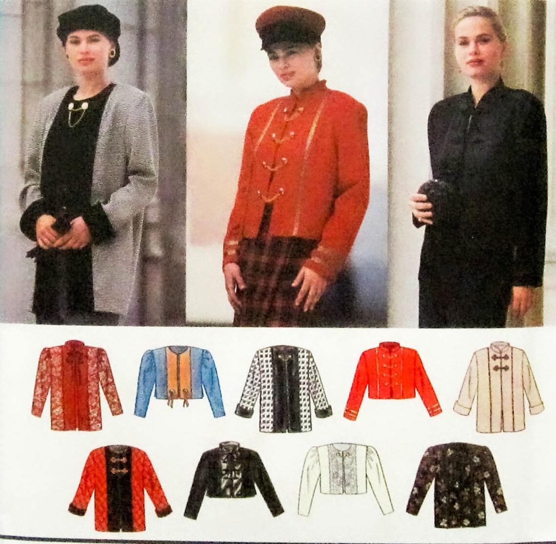 90s Vintage Sewing Pattern UNCUT Simplicity 9219 Womens Size 18 20 22 ...