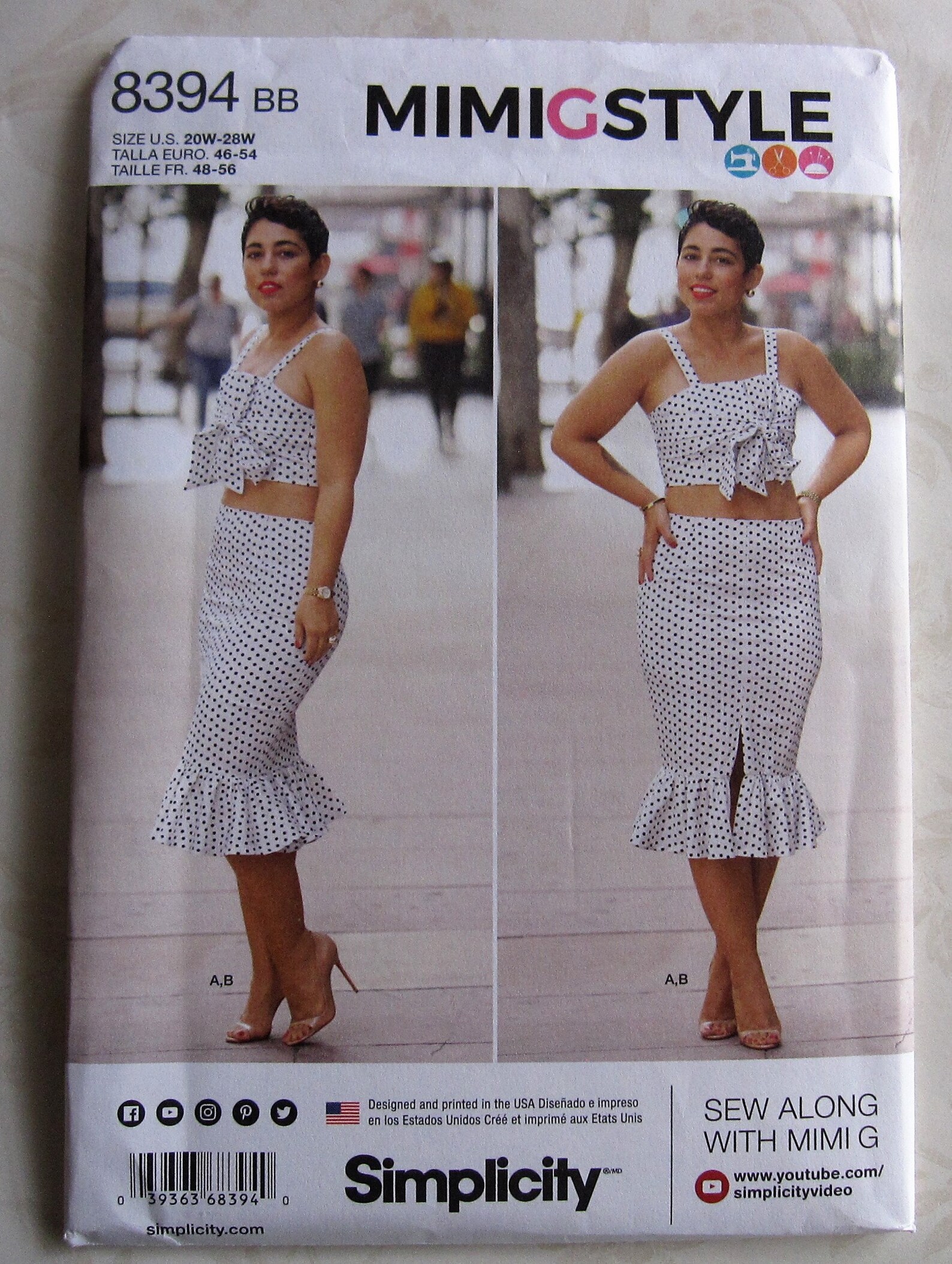 Skirt and Top Sewing Pattern UNCUT Simplicity 8394 Sizes | Etsy