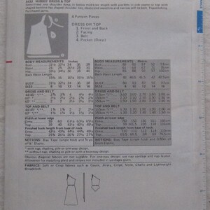 Dress Sewing Pattern UNCUT Butterick 5432 Size 12 - Etsy