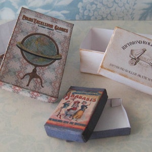 Dollhouse Miniature Toy and Game Boxes PRINTABLE Christmas Gift Store 1 ...