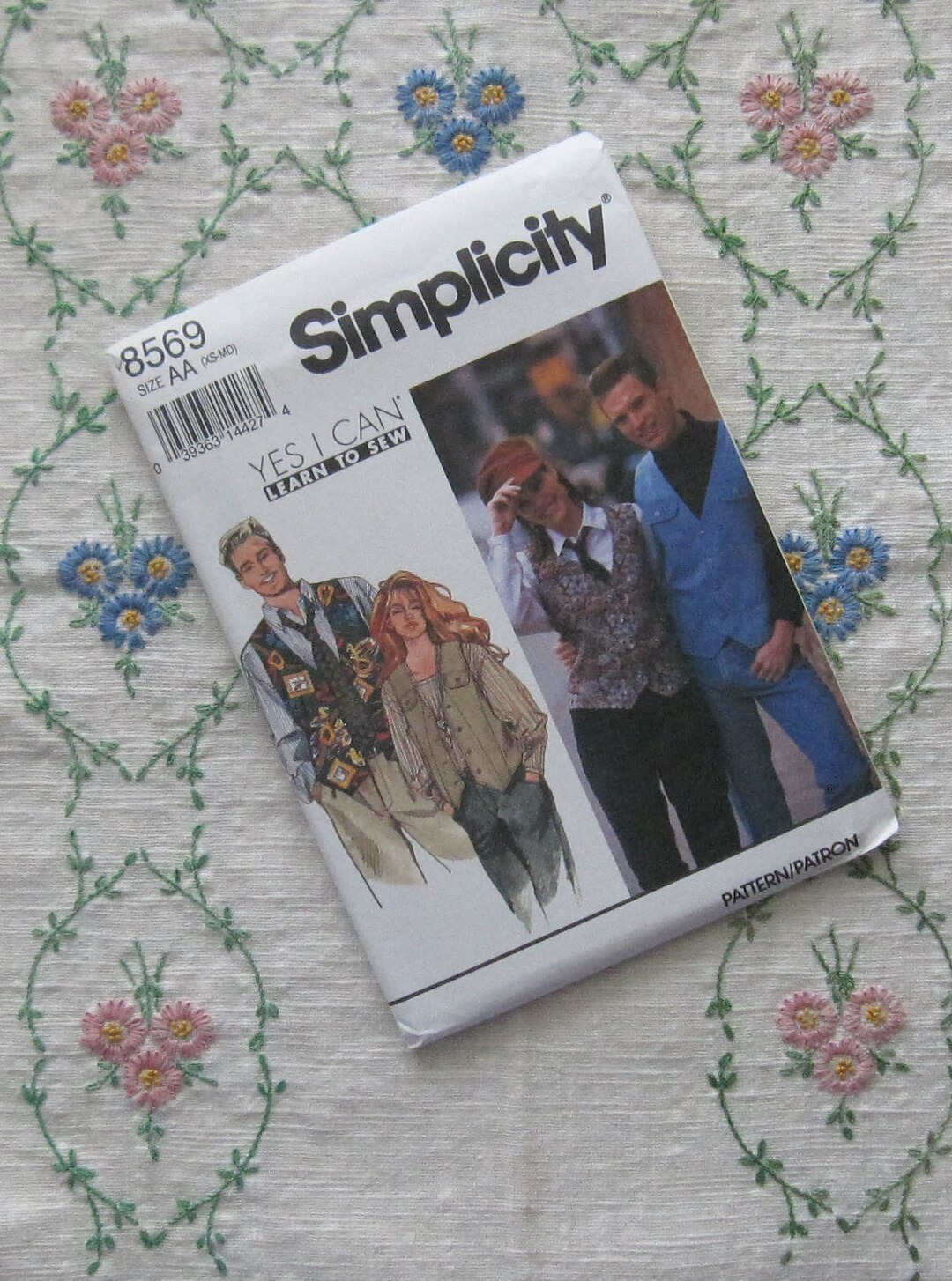 Vintage Simplicity Sewing Pattern UNCUT 8569 Sizes XS-M Unisex Lined ...