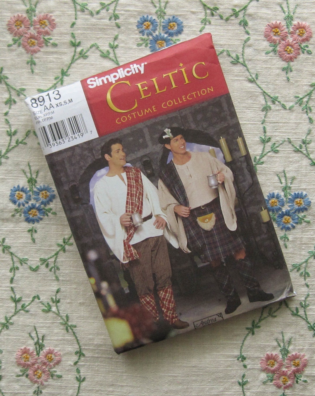 Celtic Costume Sewing Pattern UNCUT Simplicity 8913 Mens Sizes XS-M ...