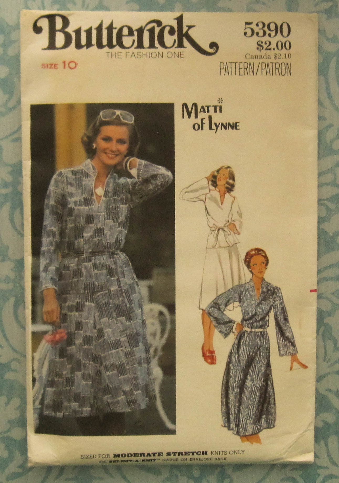 70s Vintage Sewing Pattern UNCUT Butterick 5390 Womens Size 10 Dress ...