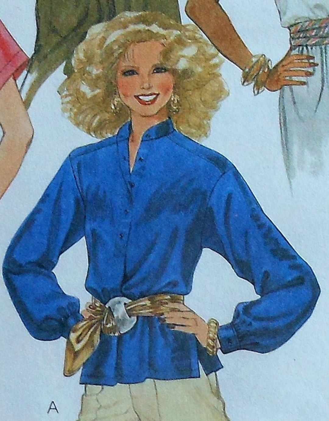 Vintage Blouse Sewing Pattern UNCUT Mccalls 7873 Size 12 - Etsy