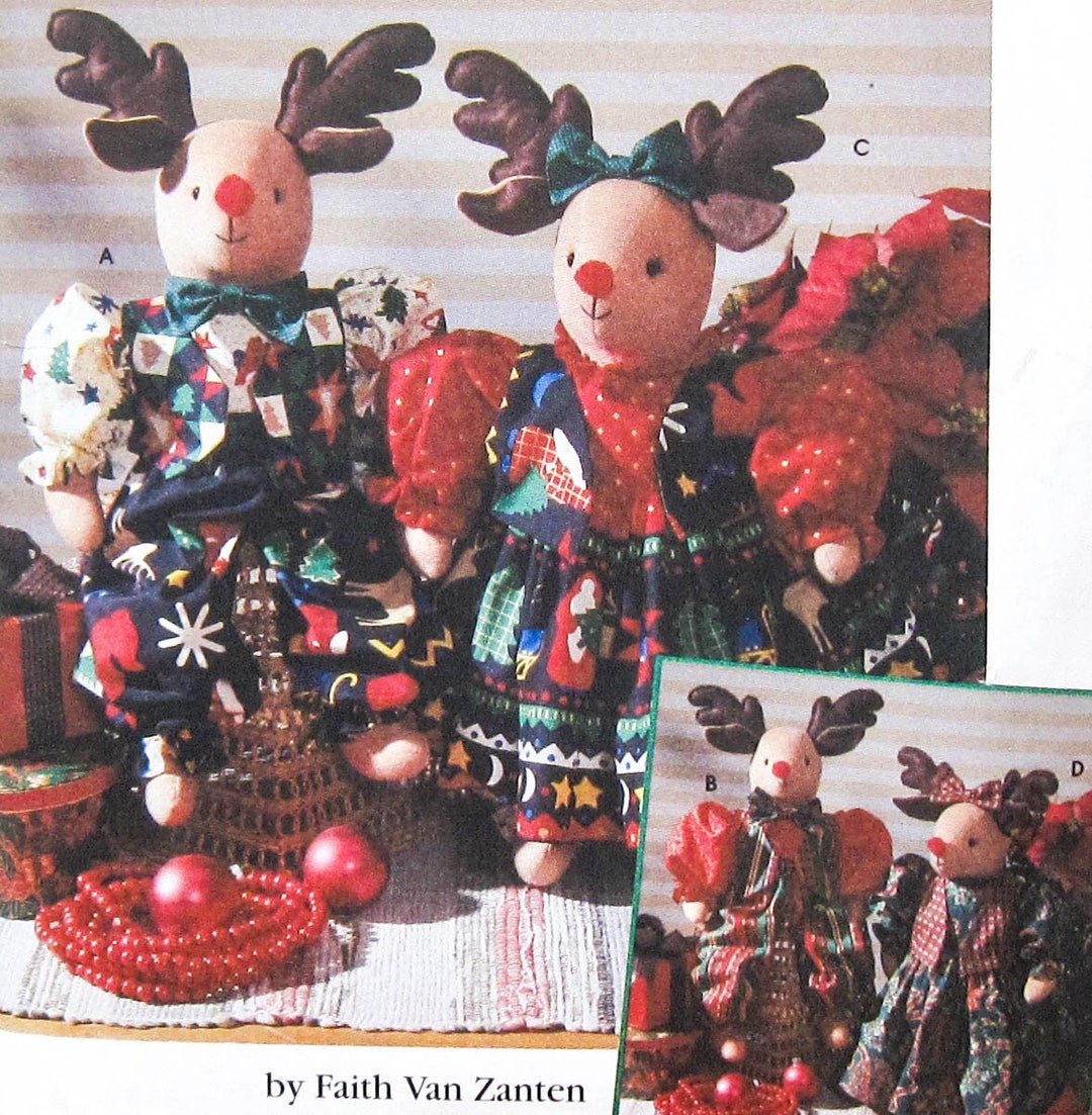 Reindeer Doll Sewing Pattern UNCUT Simplicity 7893 Clothes - Etsy