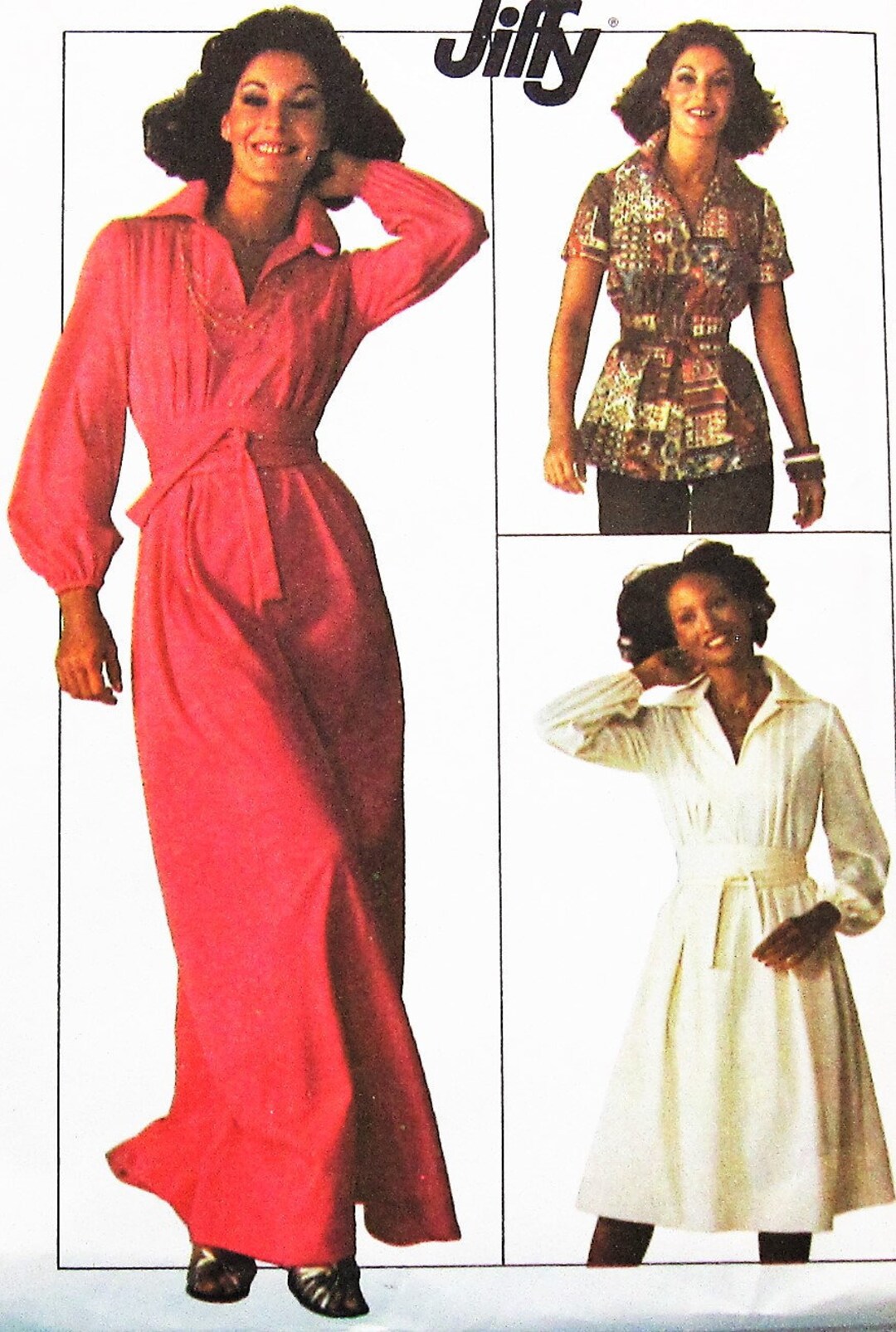 Vintage 70s Sewing Pattern Womens Size 12 UNCUT Simplicity 7617 Dress ...